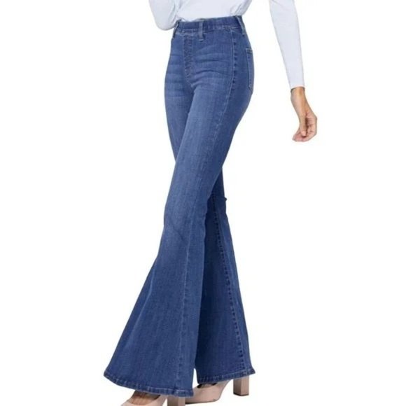 Judy Blue | Jeans | Judy Blue Pull On Super Flare Jeans Size 4w | Poshmark